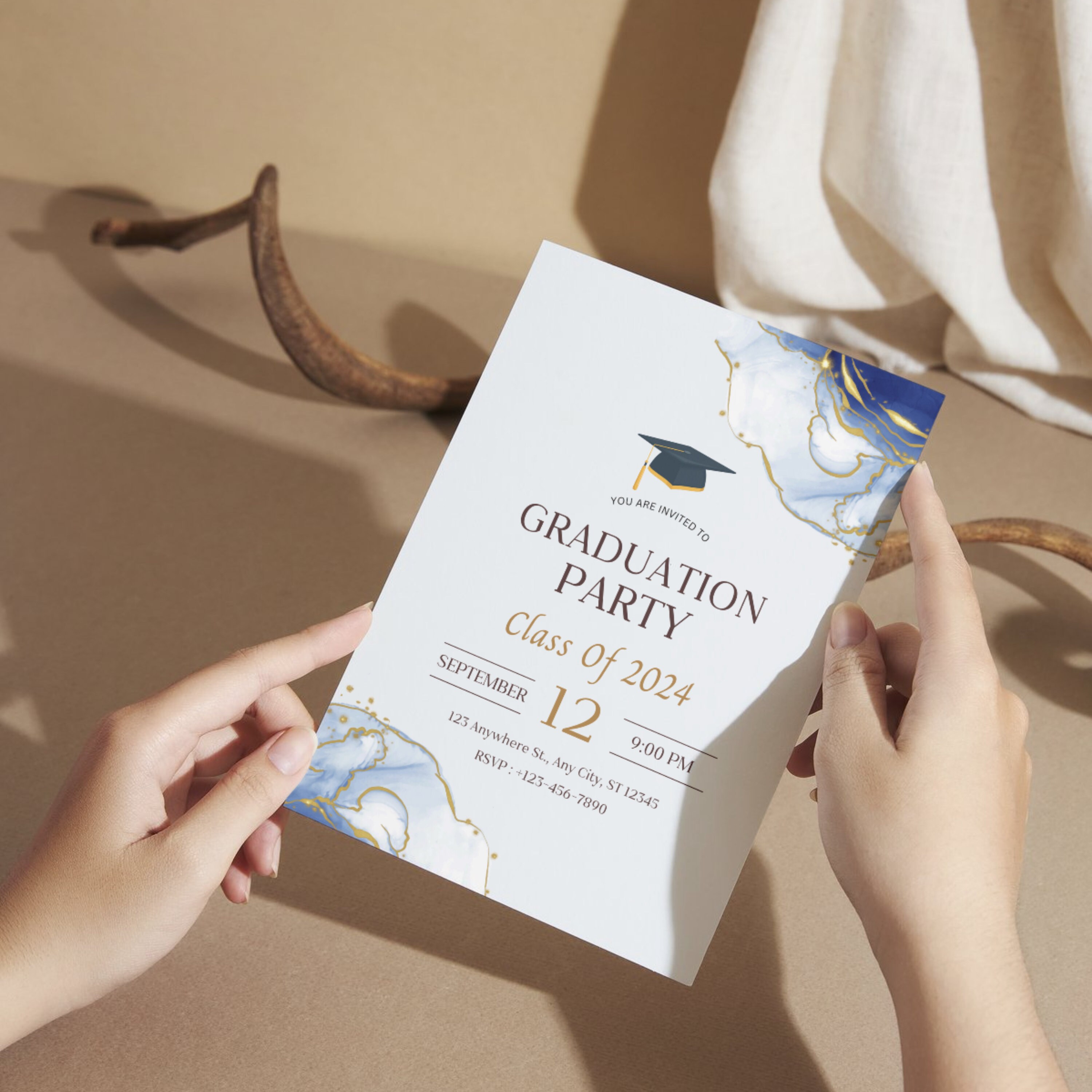 Digital Graduation Invitation 2024, Graduation Ceremony Invitation ...