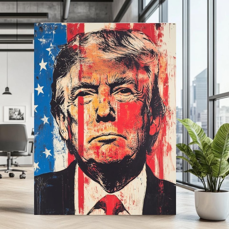 Trump Canvas Wall Art - Etsy