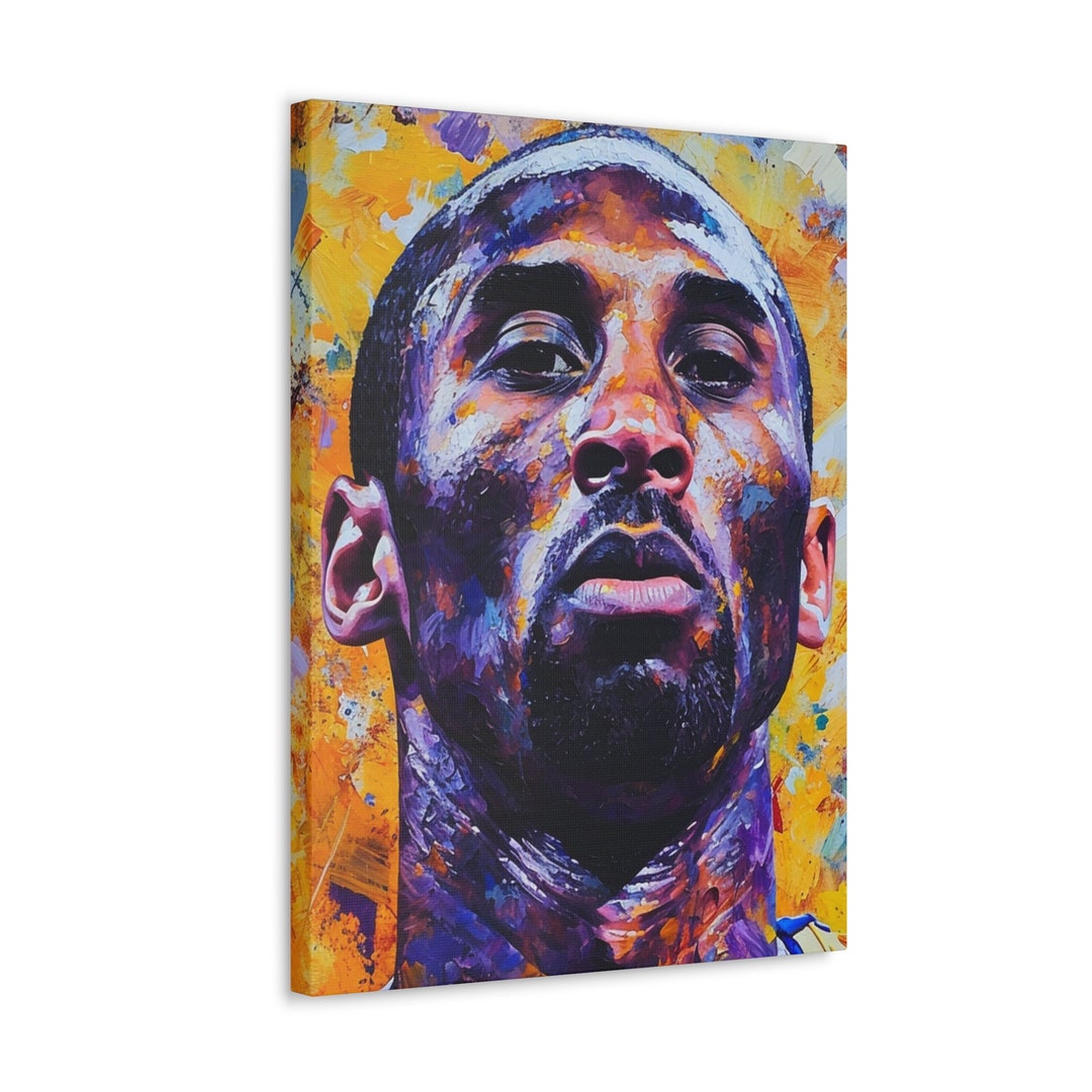 CANVAS PRINT Kobe Bryant Poster Print Gallery Canvas Wrap Basketball ...