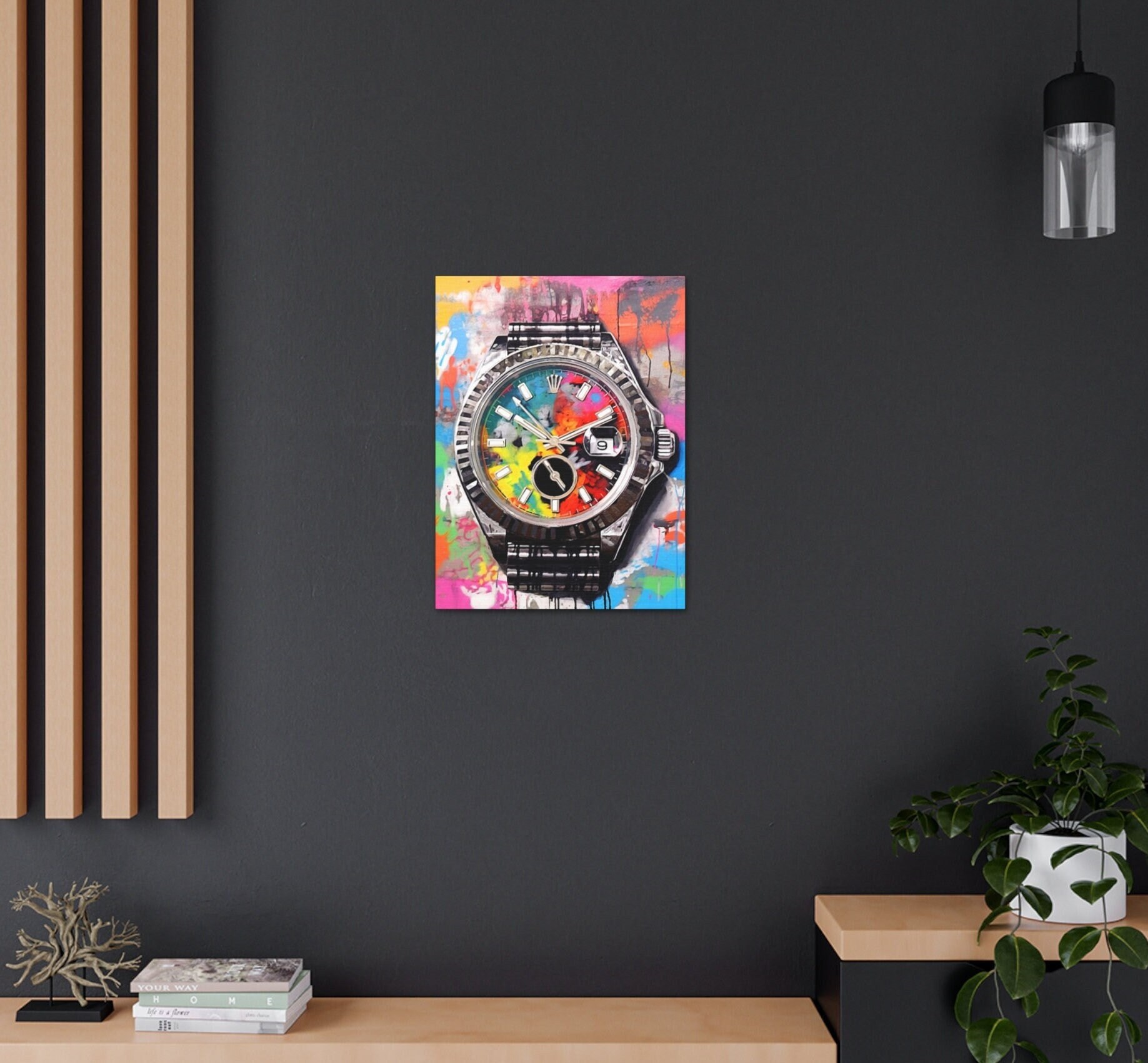 CANVAS PRINT | Timepiece Wall Art | Submariner Print | Watch Art Print ...