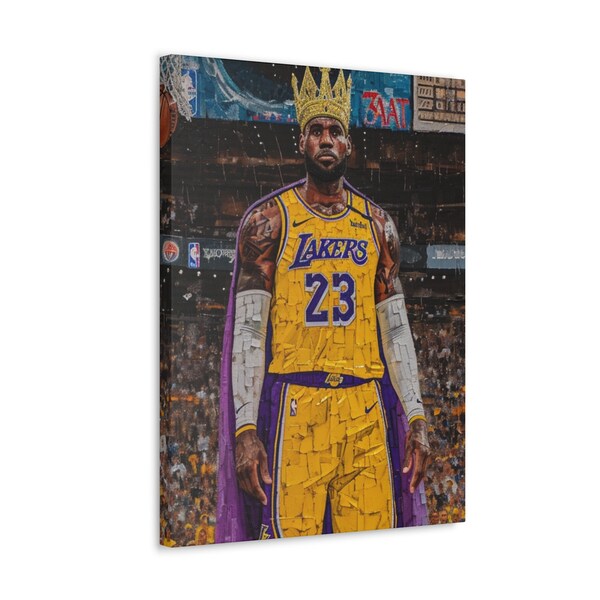 Lebron James Canvas - Etsy