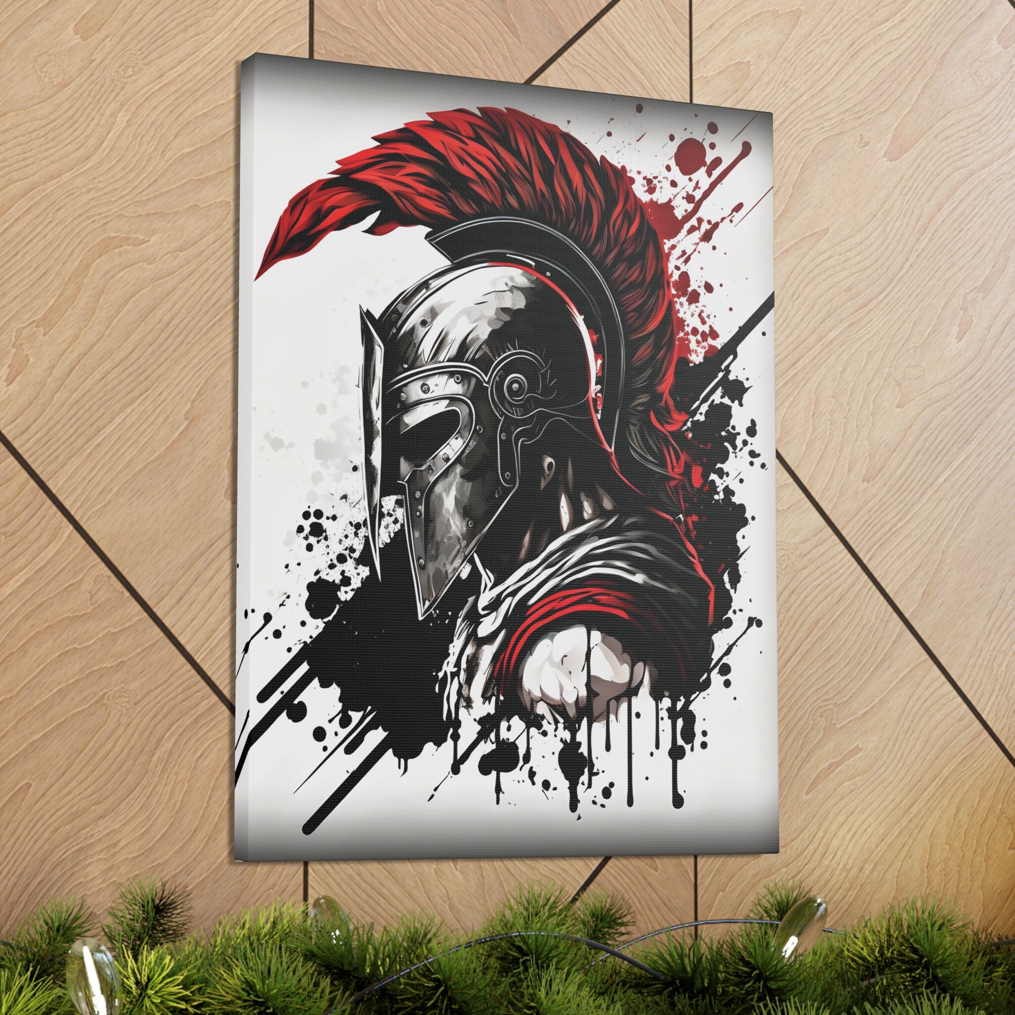 CANVAS PRINT Spartan Helmet Art Canvas Spartan Art Canvas Spartan ...
