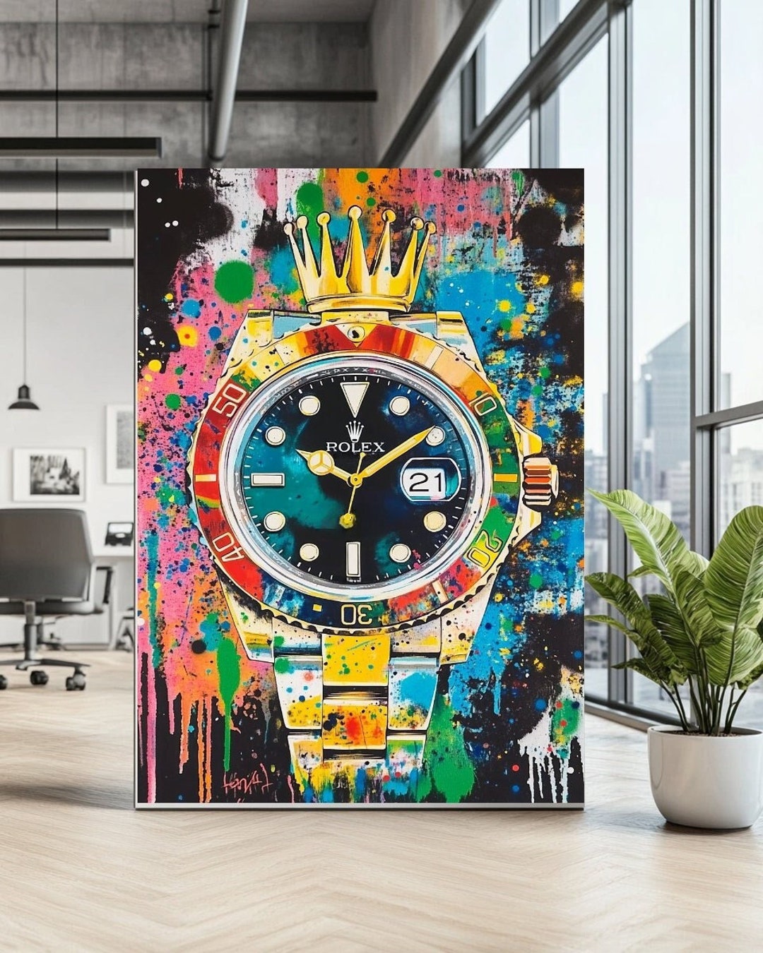 Timepiece Wall Art | Modern Luxury Art Print | Watch Art Decor ...
