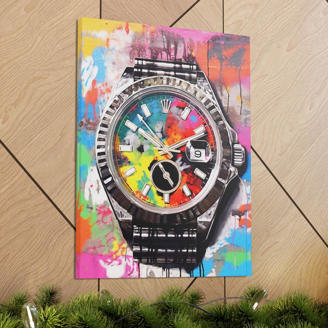 CANVAS PRINT | Timepiece Wall Art | Submariner Print | Watch Art Print ...