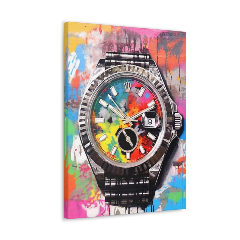 CANVAS PRINT | Timepiece Wall Art | Submariner Print | Watch Art Print ...