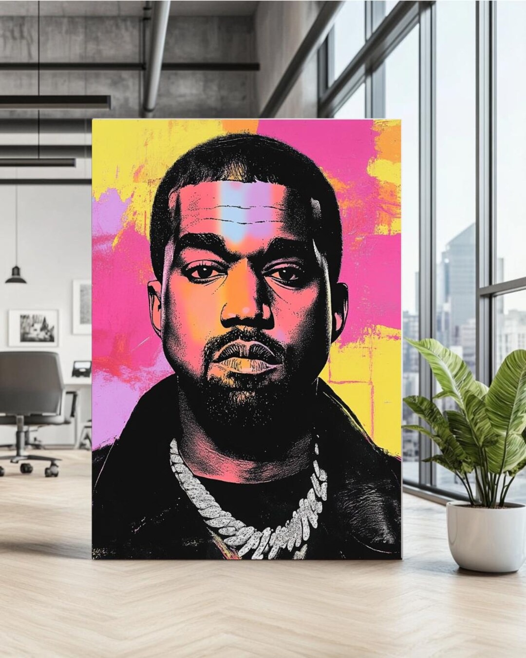 Hip Hop Pop Art Canvas | Urban Celebrity Wall Art | Bold Music Print ...