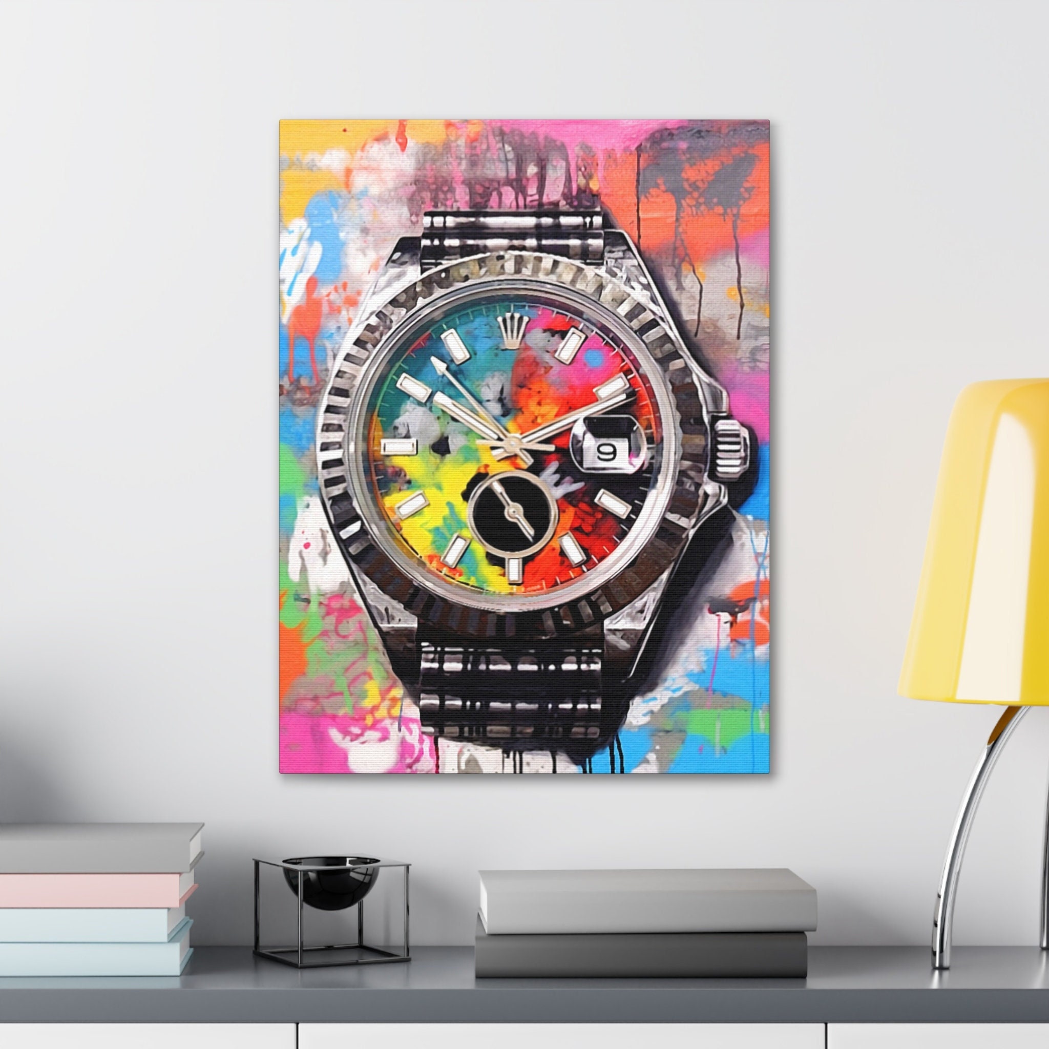 CANVAS PRINT | Timepiece Wall Art | Submariner Print | Watch Art Print ...
