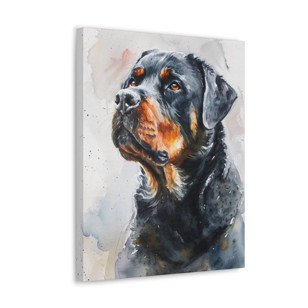 CANVAS PRINT | Custom Dog Portrait | Pet Wall Decor | Dog Poster ...