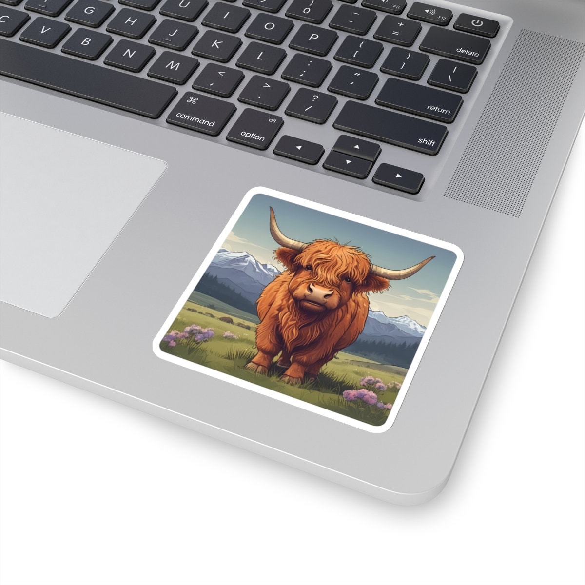 Highland Cow Sticker, Highland Cattle Sticker, Cute Highland Cow ...