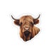 Highland Cow Sticker, Highland Cattle Sticker, Cute Highland Cow ...
