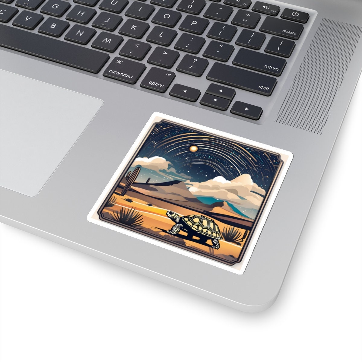 Tortoise Desert Scene Sticker, Desert Scene Sticker, Desert Vibes ...