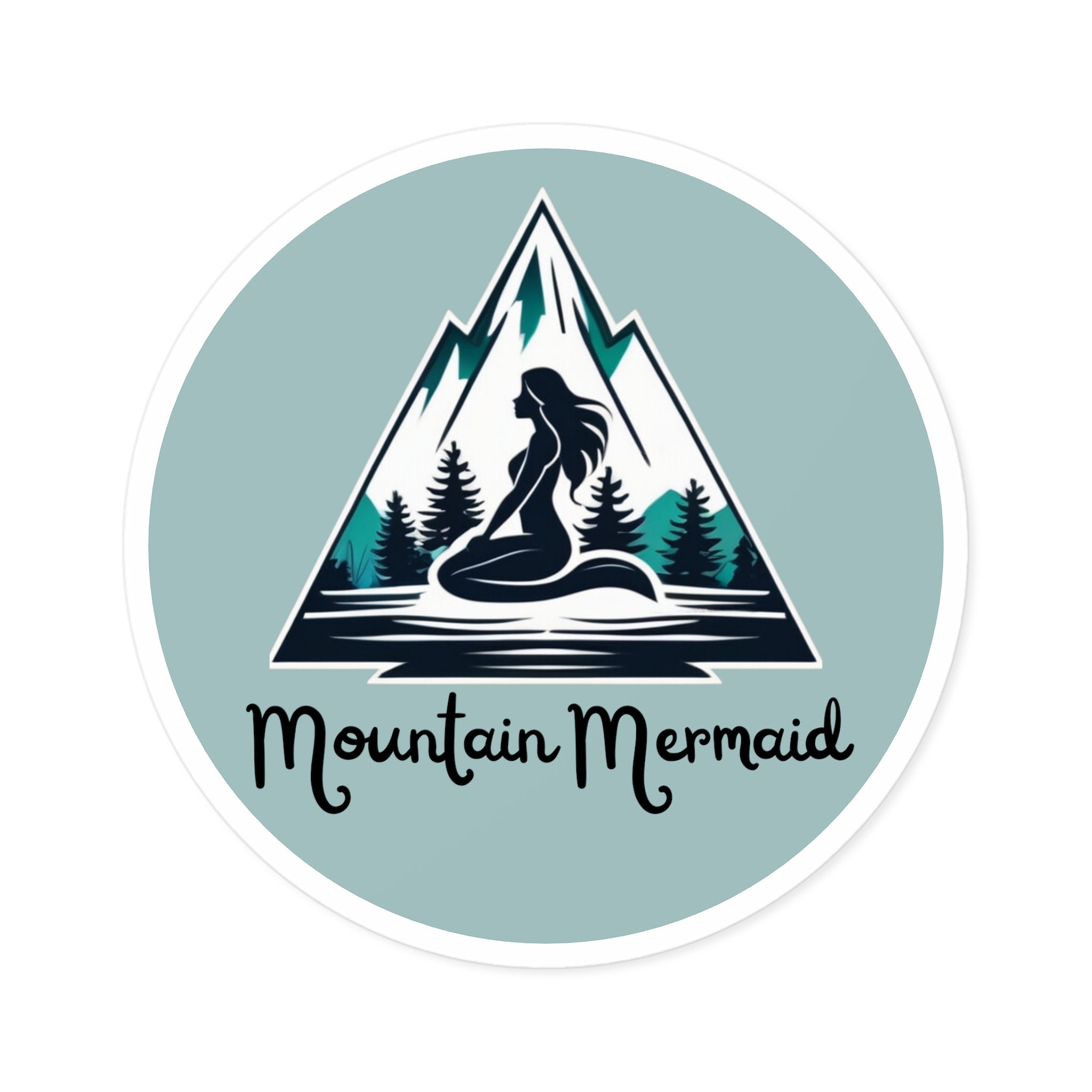 Mountain Mermaid Indoor/outdoor Sticker Durable Graphic Decal for Cars ...