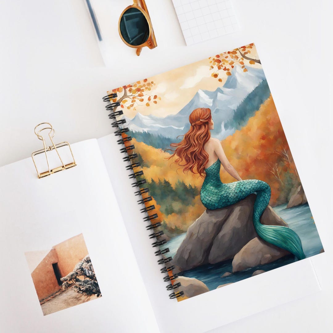 Mountain Mermaid Spiral Notebook: Aspen Forest Journal - Etsy