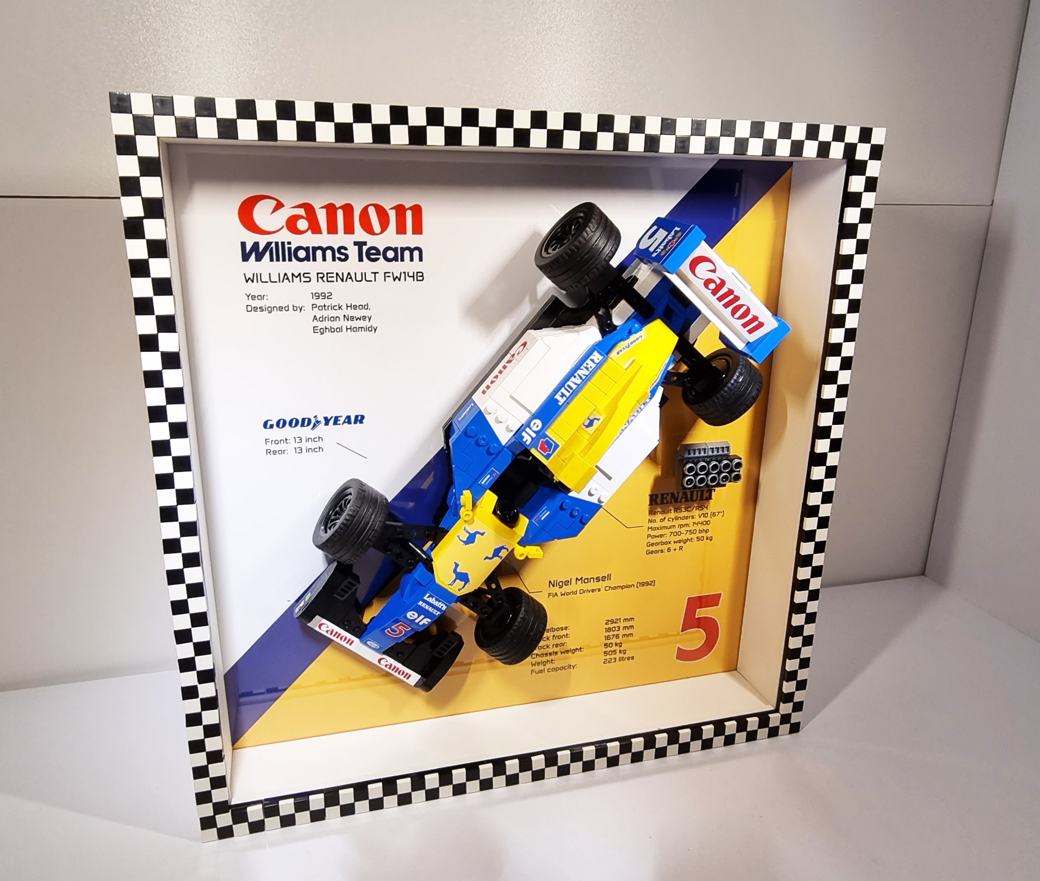 Formula One F1 Williams FW14 - Nigel Mansell - 1992 - Car Made of LEGO ...
