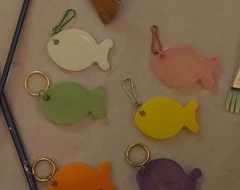 Colorful Fish Keychain, Aquatic Fish Phone Charm, Phone Accessory, Fish ...