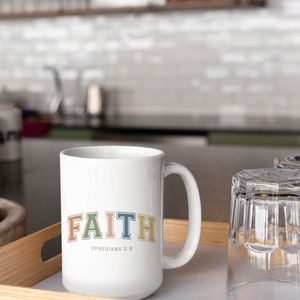 God is Still Writing Your Story 15 Oz White Ceramic Mug, Ephesians 2:8 ...