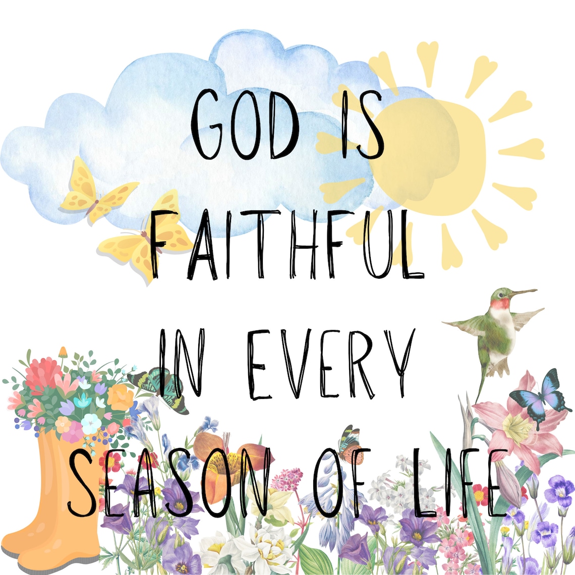 God is Faithful PNG - Etsy