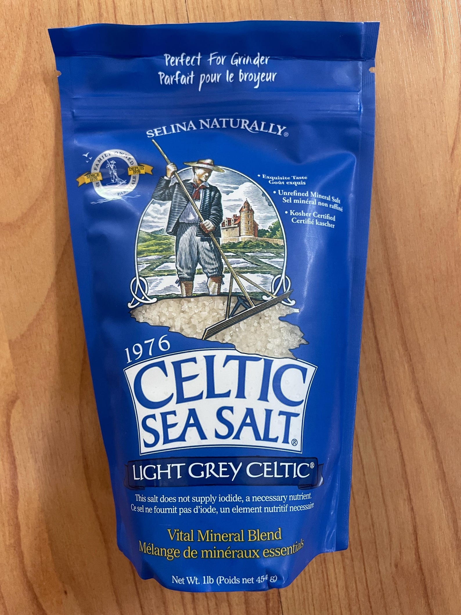 Celtic Sea Salt, Light GREY Vital Mineral Blend. 1 Lb Minerals ...