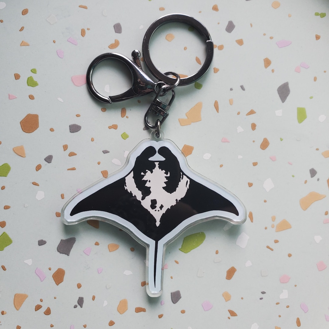Manta Ray Keychain - Etsy
