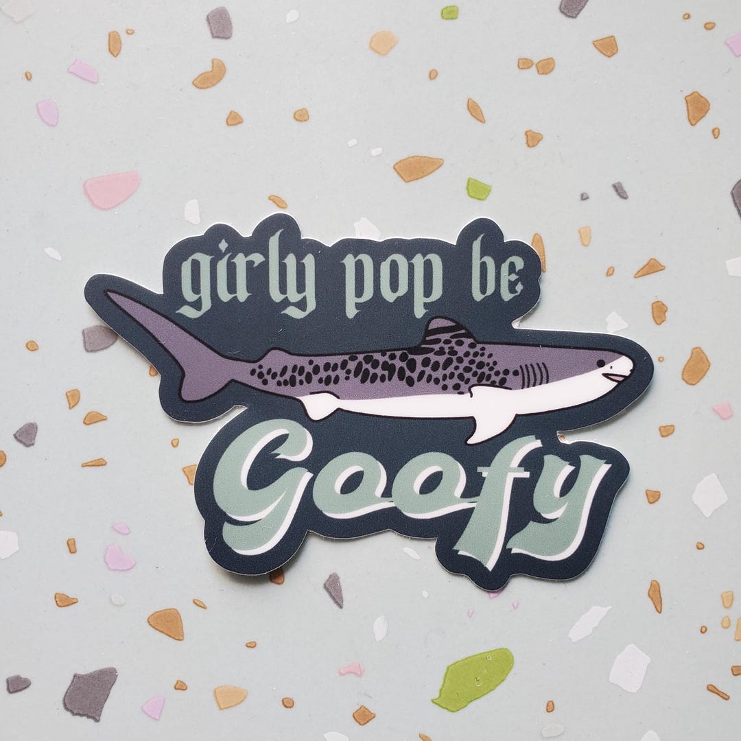 Girly Pop Goofy Tiger Shark Sticker - Etsy