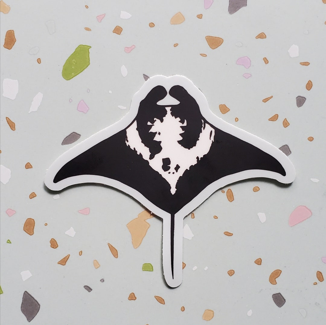 Manta Ray Sticker - Etsy