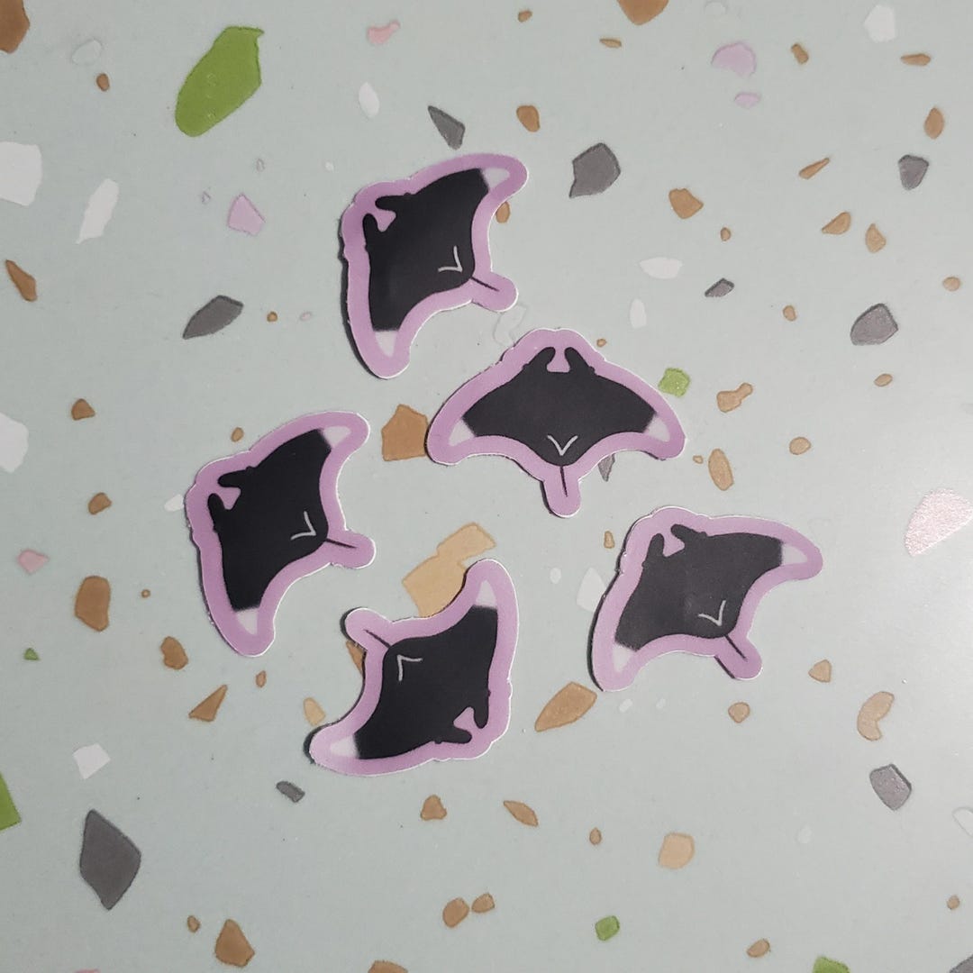 Mini Manta Ray Stickers - Etsy