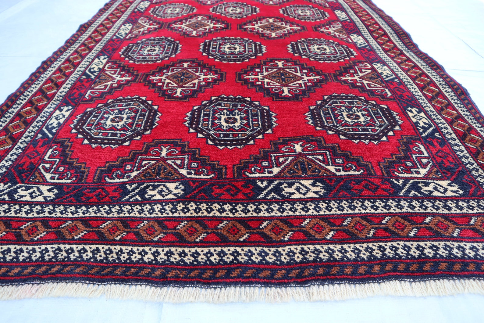 Collector's Piece Afghan Tribal Balochi Area Rug/ Antique Moroccan ...
