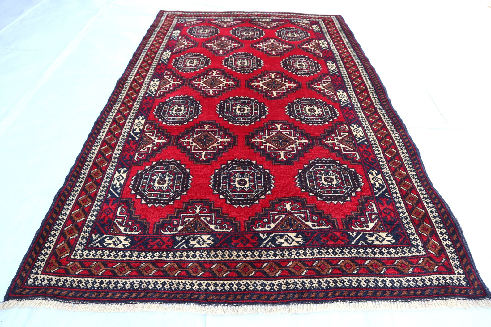 Collector's Piece Afghan Tribal Balochi Area Rug/ Antique Moroccan ...