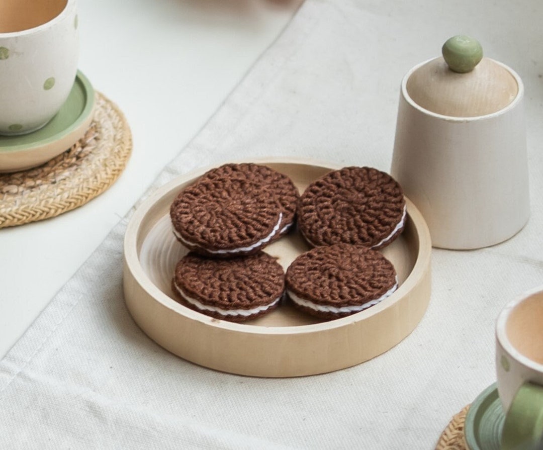 Crochet Oreo Cookies set 4 Items - Etsy