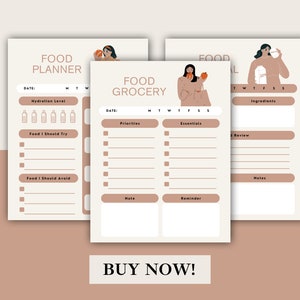 Organic Meal Planning Made Easy Illustration Meal Planner for Efficient ...