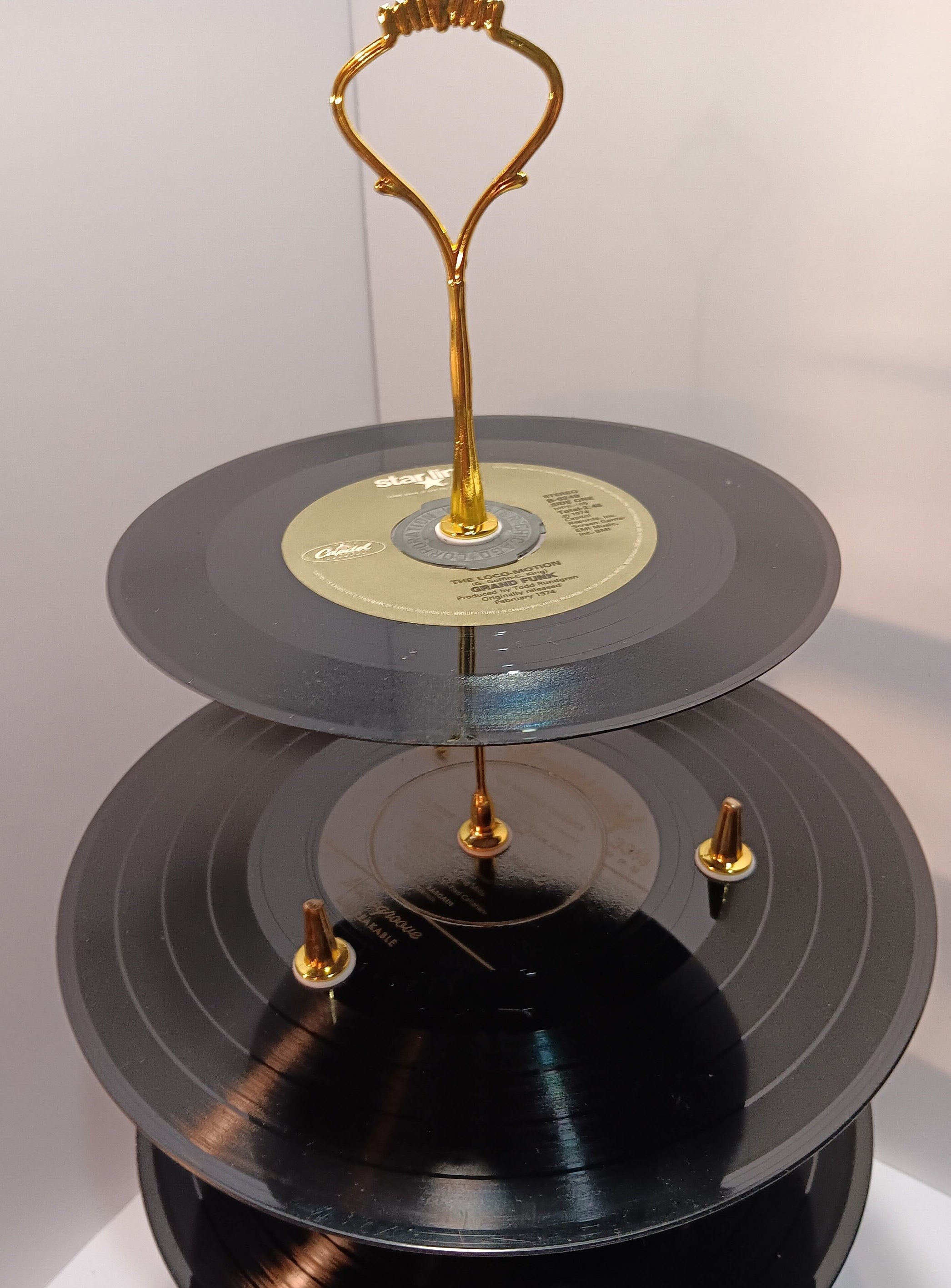 5 Tier Record Cupcake Stand - Etsy