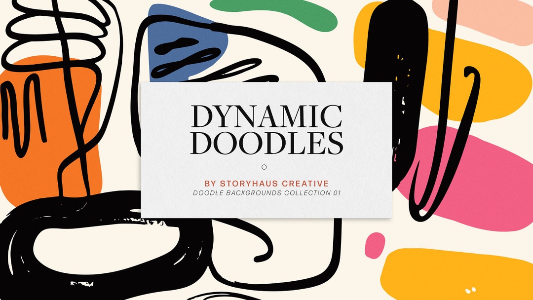 Dynamic Doodles | Vector Shapes Pack | 200+ Unique Doodle Elements for ...