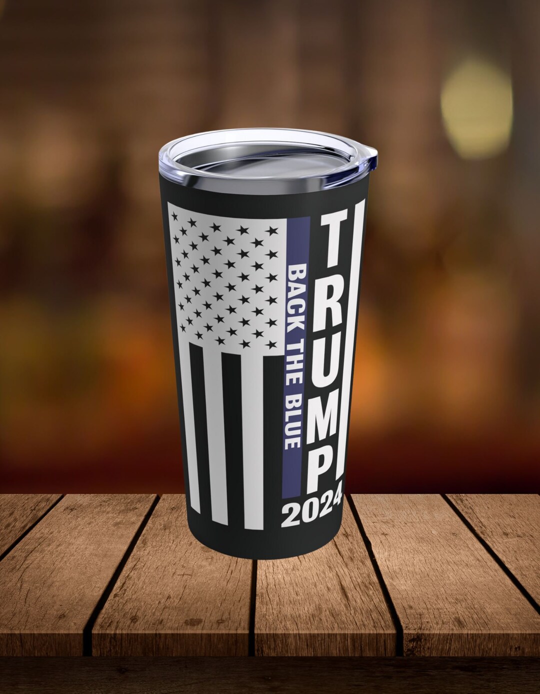 Trump Tumbler MAGA Tumbler Gift Back the Blue Tumbler Coffee Tumbler ...