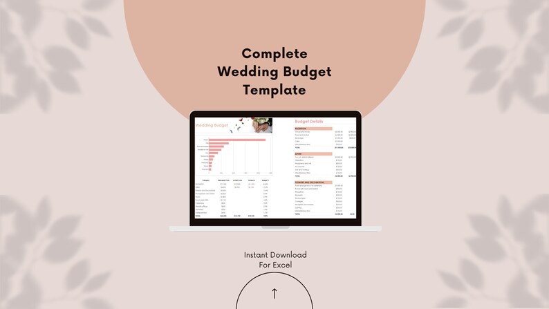 Wedding Budget Template, Wedding Template, Excel Template, Excel ...
