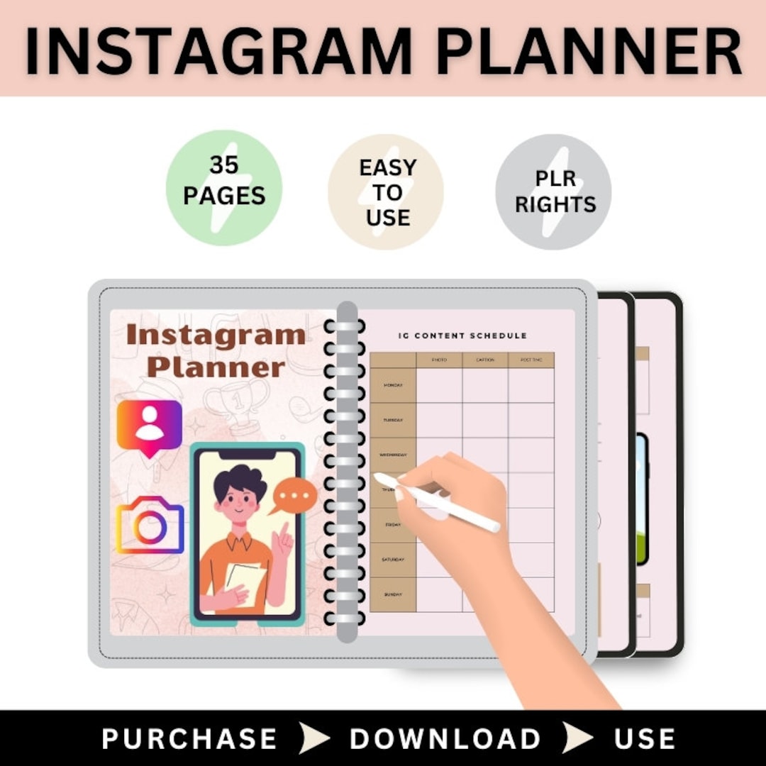 Instagram Planner / Instagram Content Planner/ Printable / Social Media ...