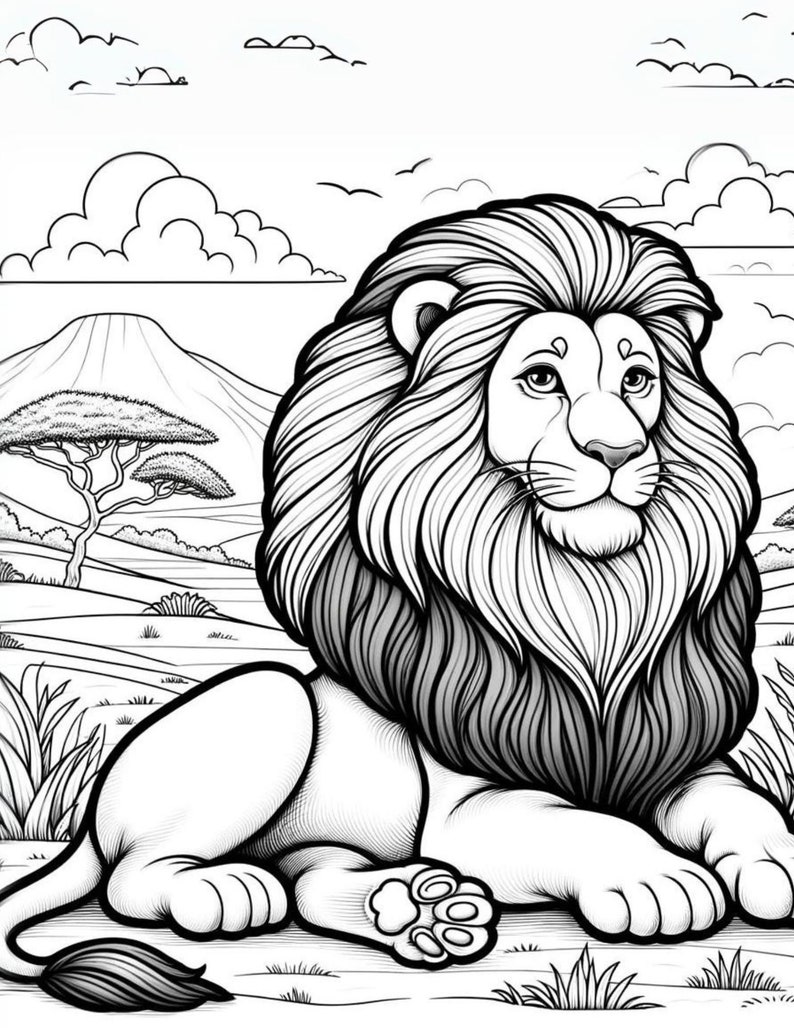 Printable Fun Animal Coloring Pages Collection for Instant Download - Etsy