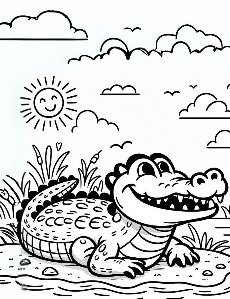 Printable Fun Animal Coloring Pages Collection for Instant Download - Etsy