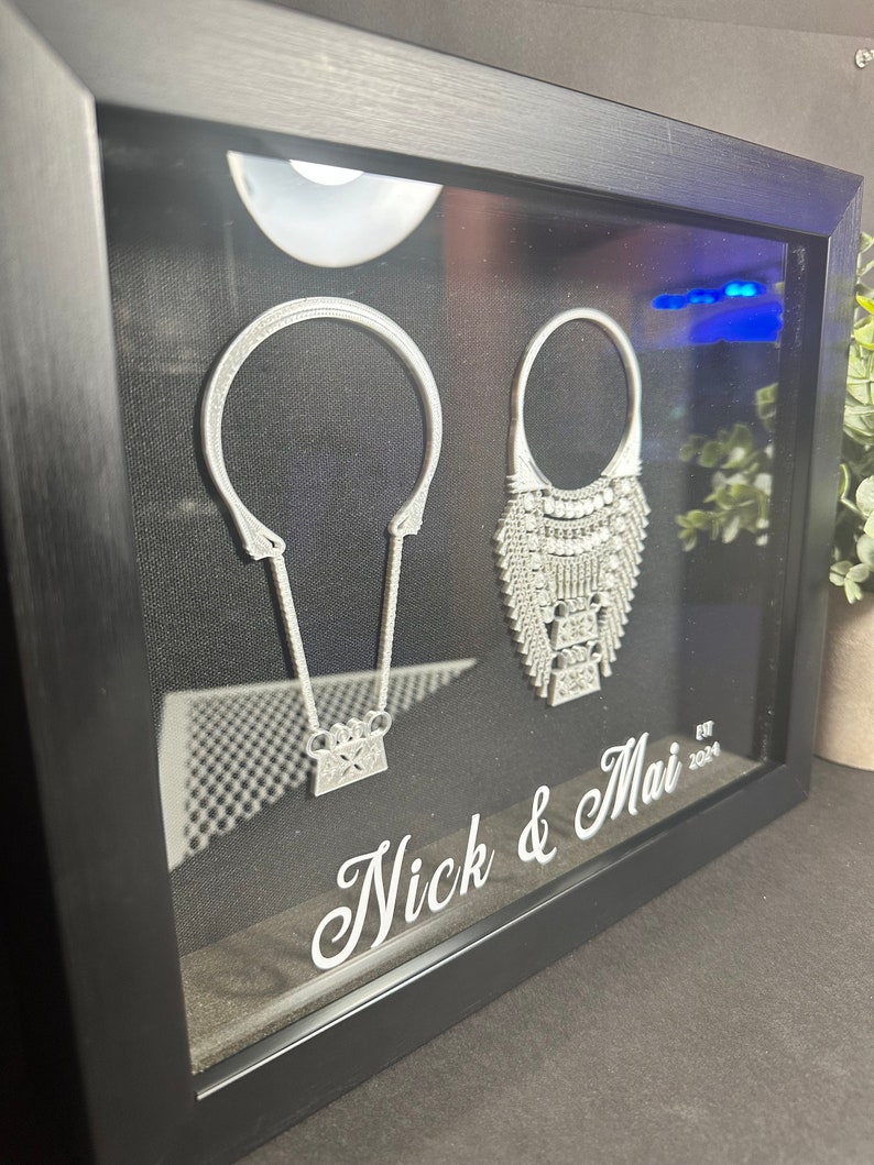 Customized Hmong Xauv (pair) Shadow Box - Etsy