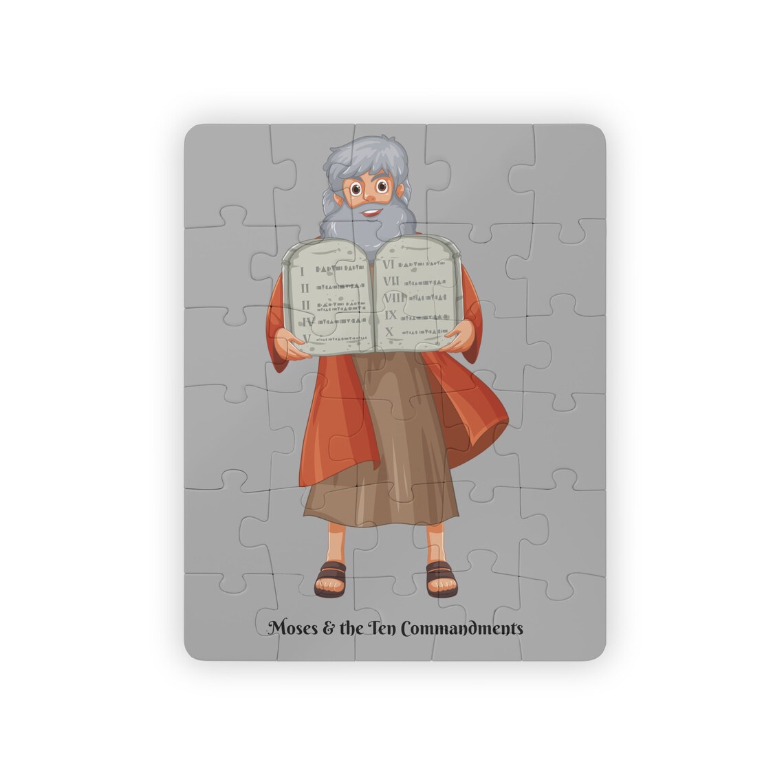 Moses & the Ten Commandments Kids' Puzzle 30-piece Set - Etsy