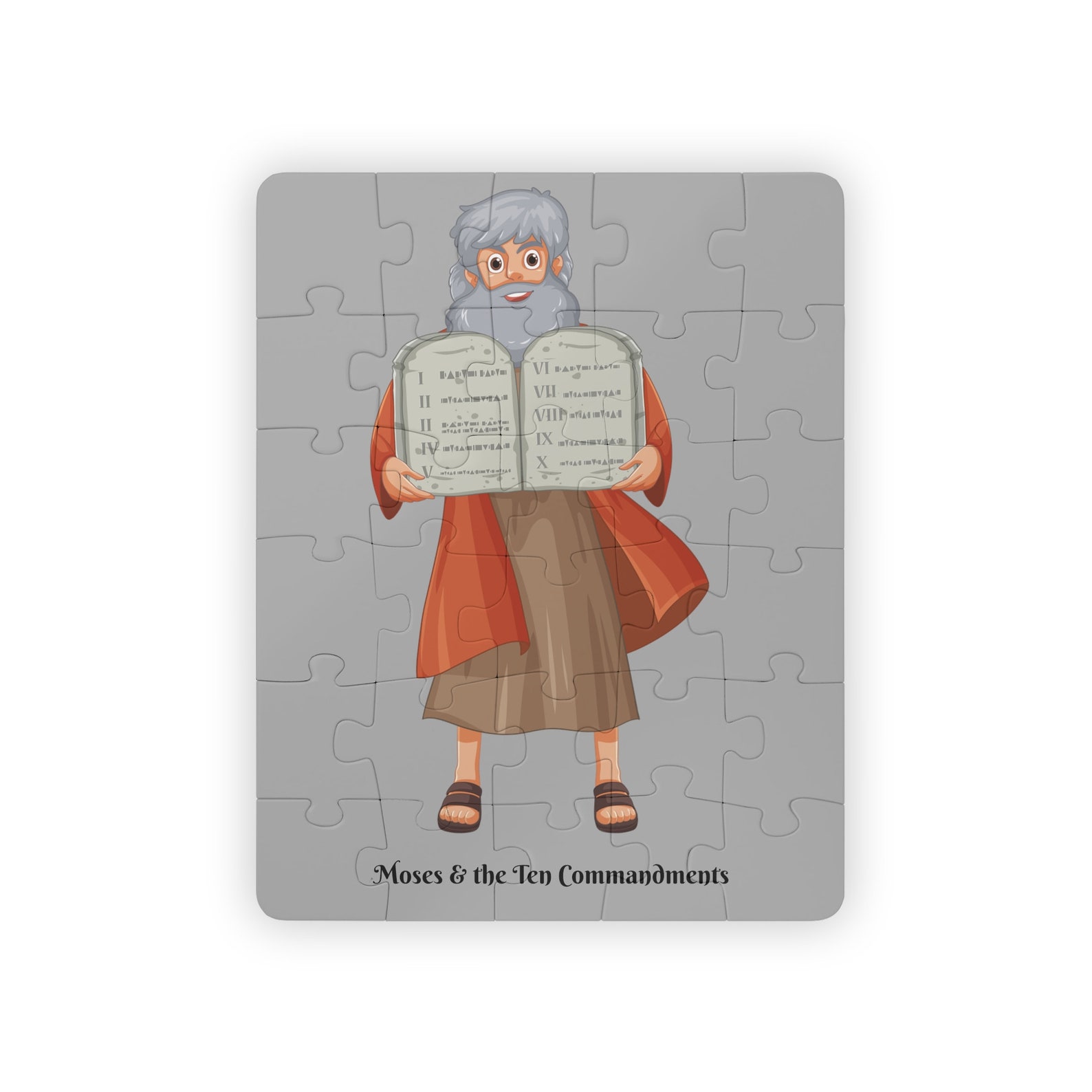 Moses & the Ten Commandments Kids' Puzzle 30-piece Set - Etsy