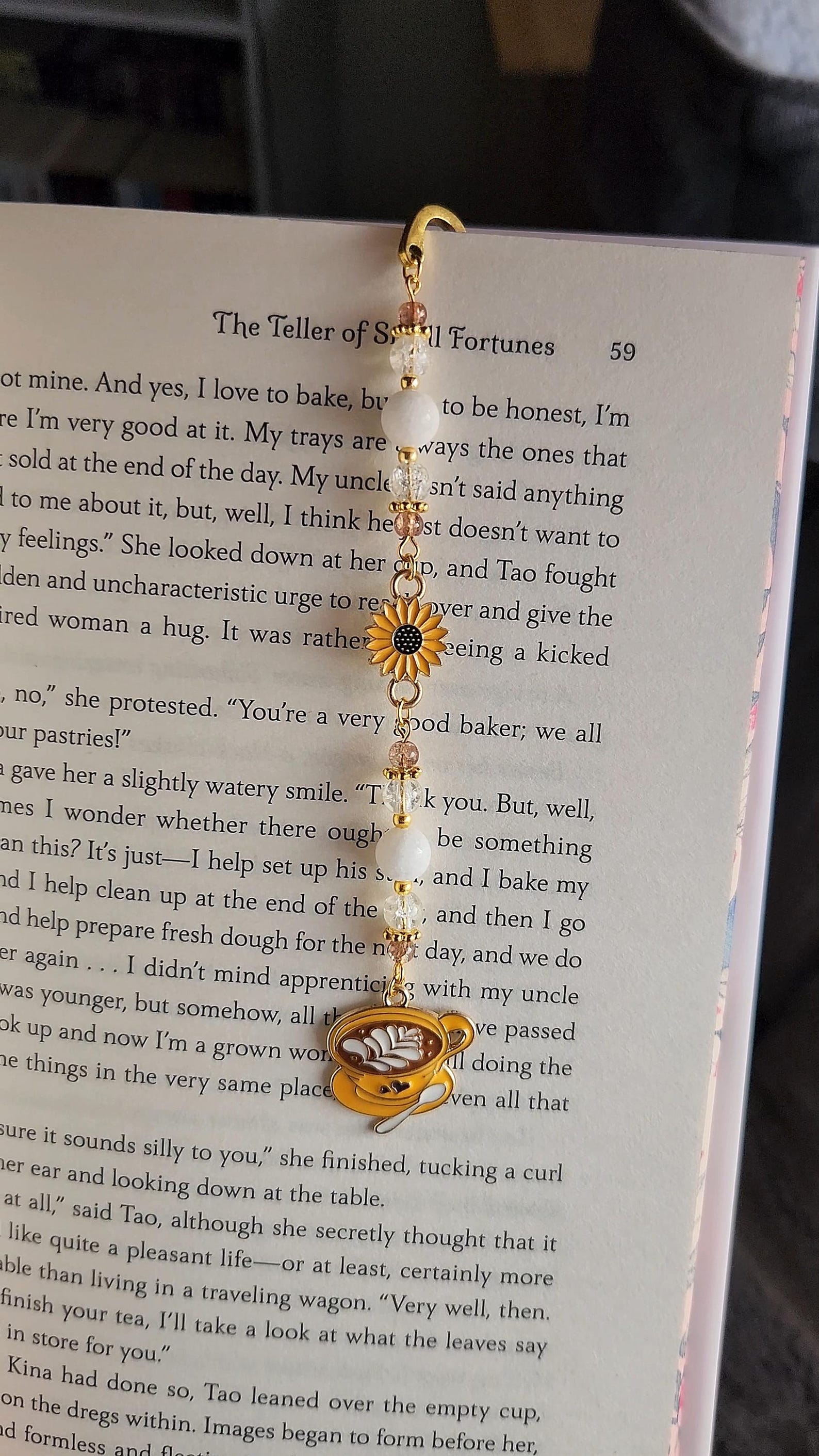 Latte Bookmark, Coffee Lover Gift, Cozy Reading Accessory, Handmade ...