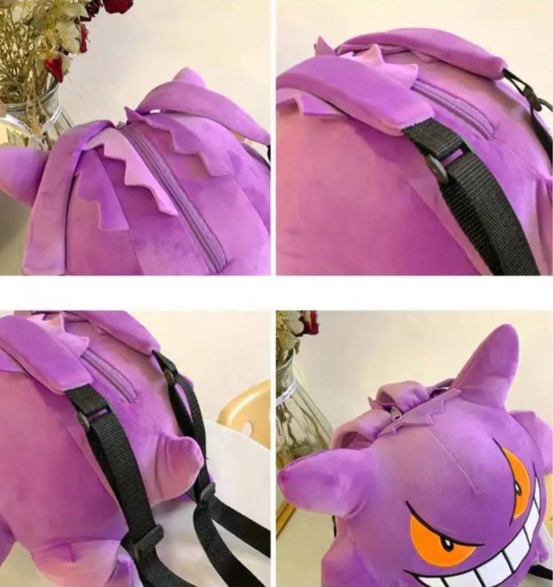 Gengar Oversized Plush Bag / Cute Pokemon Merch / Pokemon Apparel / Gen ...
