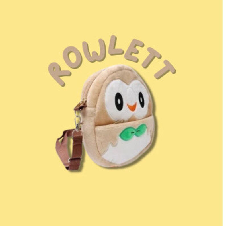 Rowlett Crossbody Bag / Cute Pokemon Merch / Pokemon Apparel / Gen 7 ...
