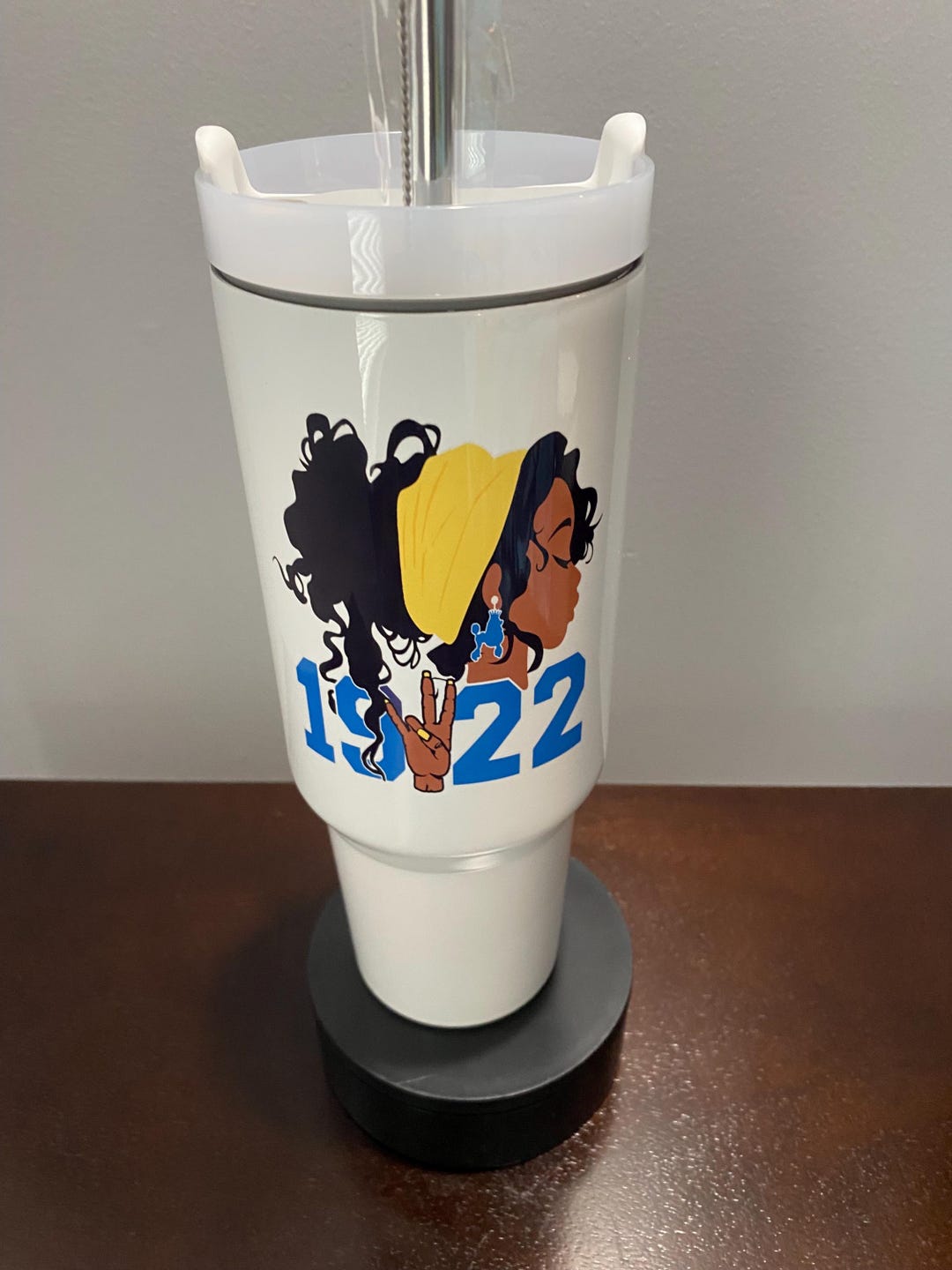 40oz 1922 Hand Sign Sigma Gamma Rho Tumbler W/straw - Etsy