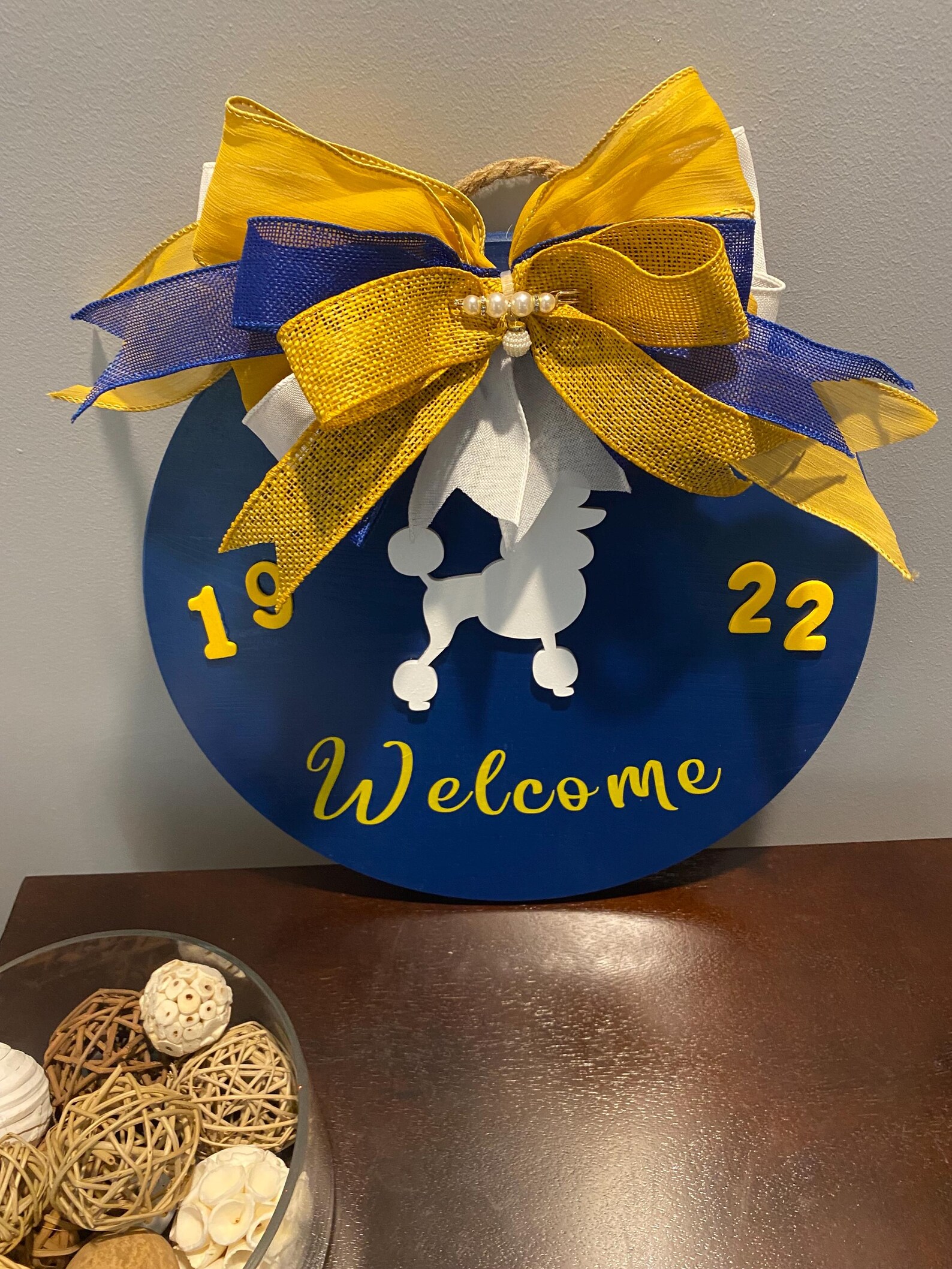 15in 1922 Sgrho Poodles Door Hanger - Etsy