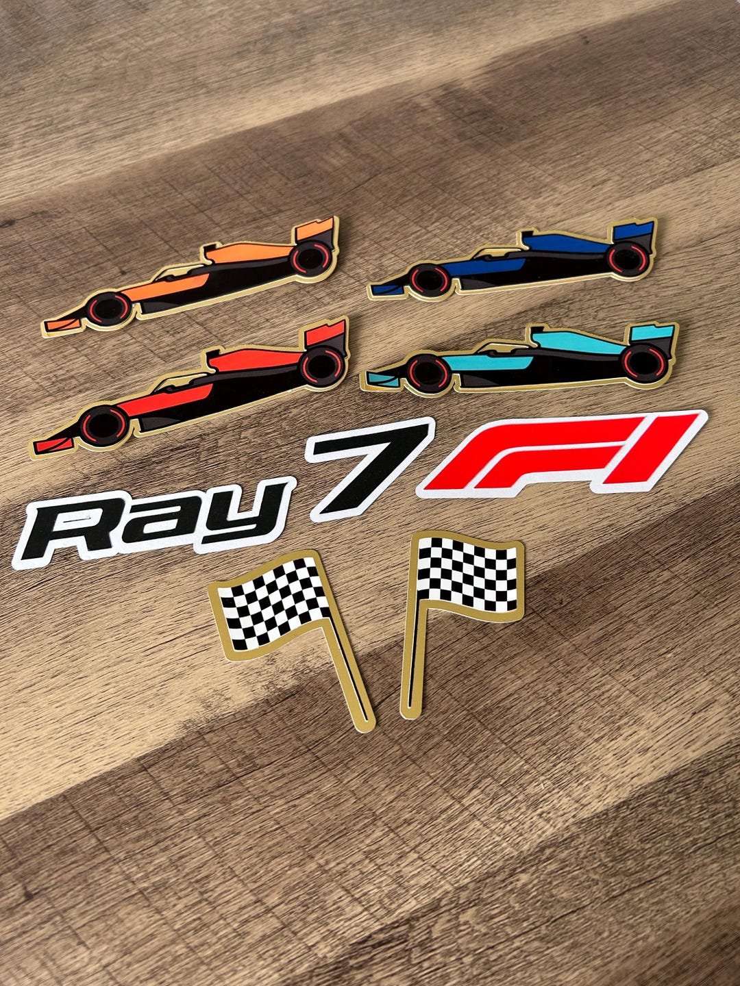 CUSTOM F1 Theme W/ Name & Age Cake Topper - Etsy
