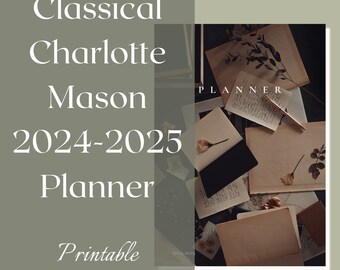 Classical Charlotte Mason Homeschool Logbook 2024-2025 Academy Style - Etsy