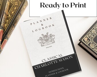 Classical Charlotte Mason Homeschool Logbook 2024-2025 - Academy Style ...