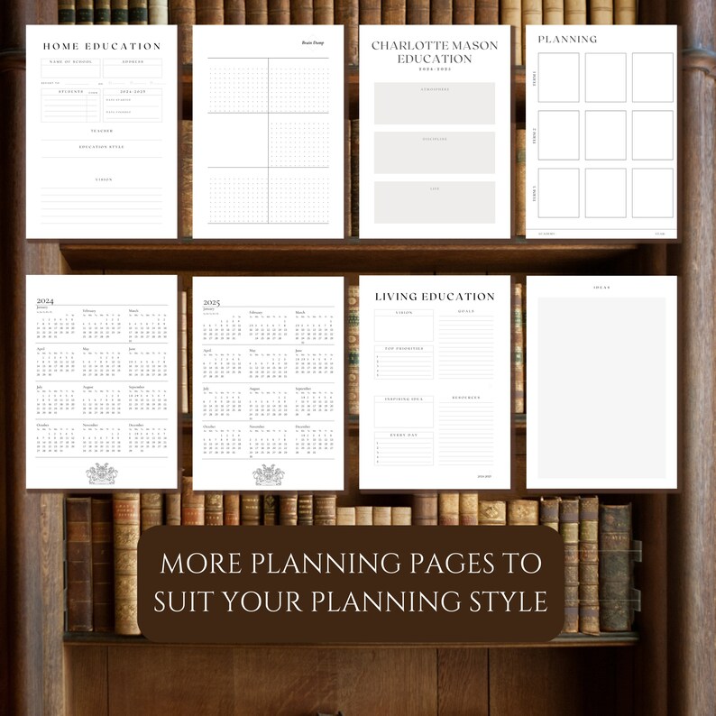 2024-2025 Classical Charlotte Mason Homeschool Planner and Logbook ...