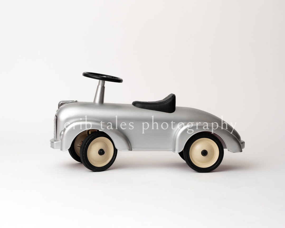 Digital Backdrop Silver Vintage Car for Newborn or Sitter Photography ...